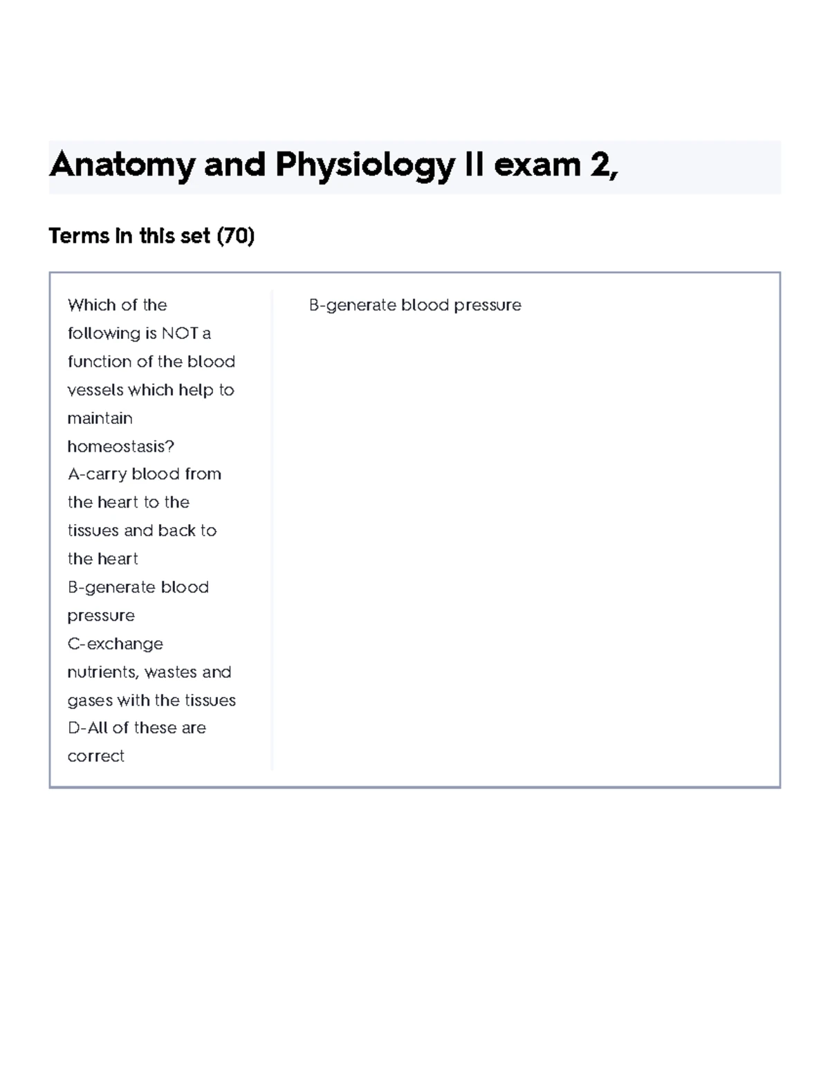 Anatomy and physiology 2 Exam 1 Flashcards Quizlet - Anatomy and ...