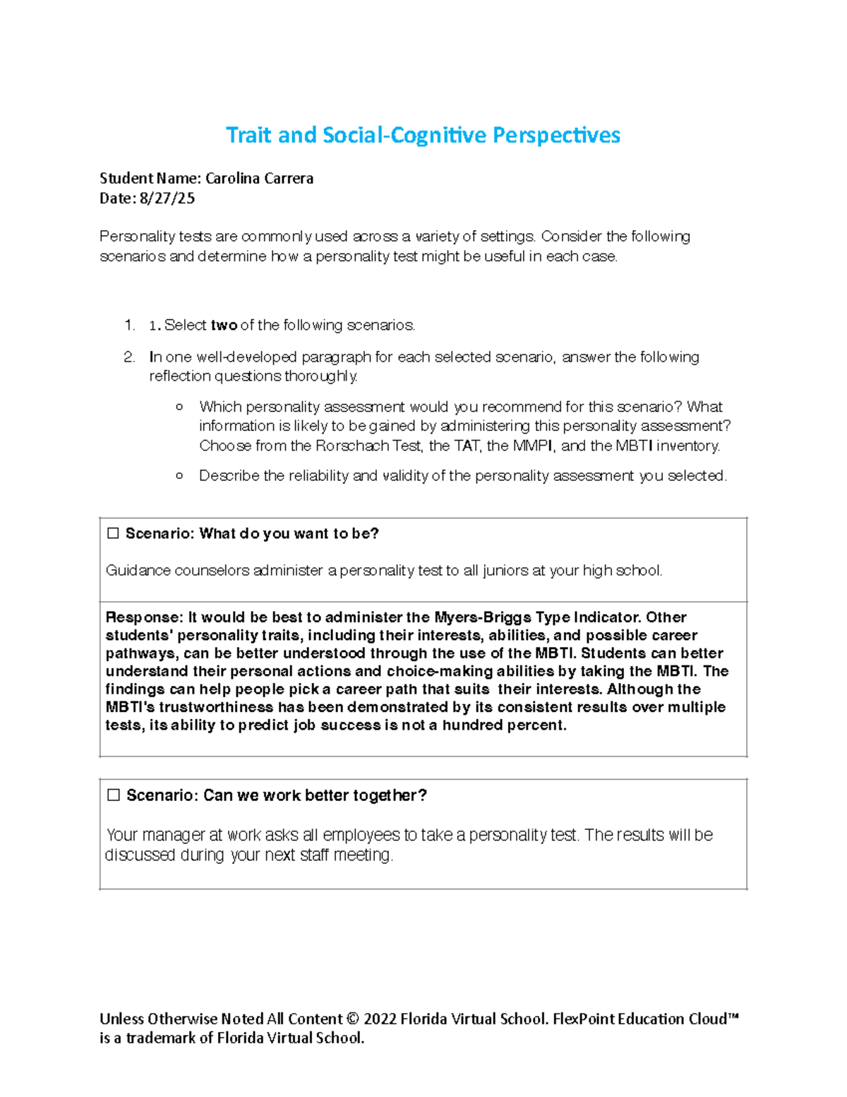 PSY 101: Personality Tests and Their Applications in Guidance and Work ...