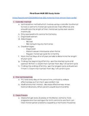 Ob test 2 redo - Example test question - Exam 2 Review Carrington ...