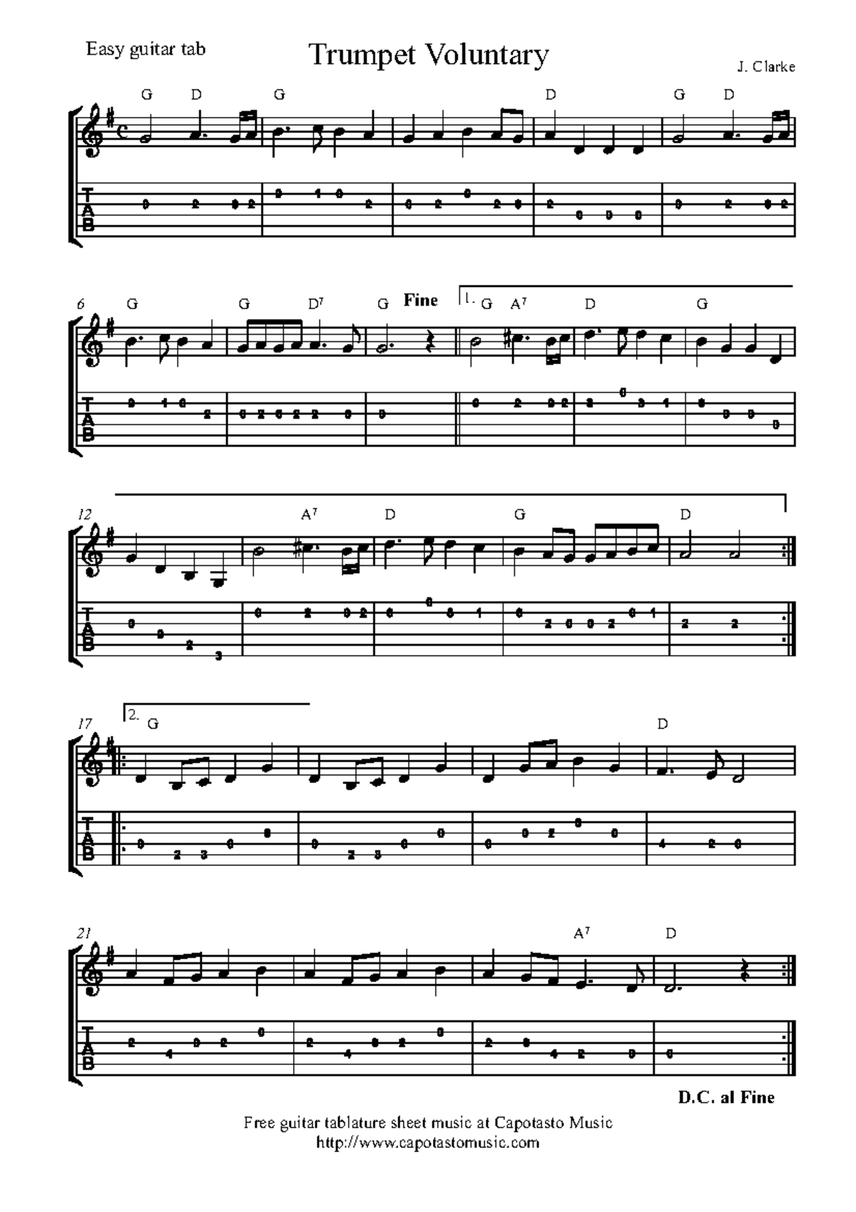 Trumpette - Trumpet Solo - ICE-335 - Trumpet Voluntary J. Clarke Free ...