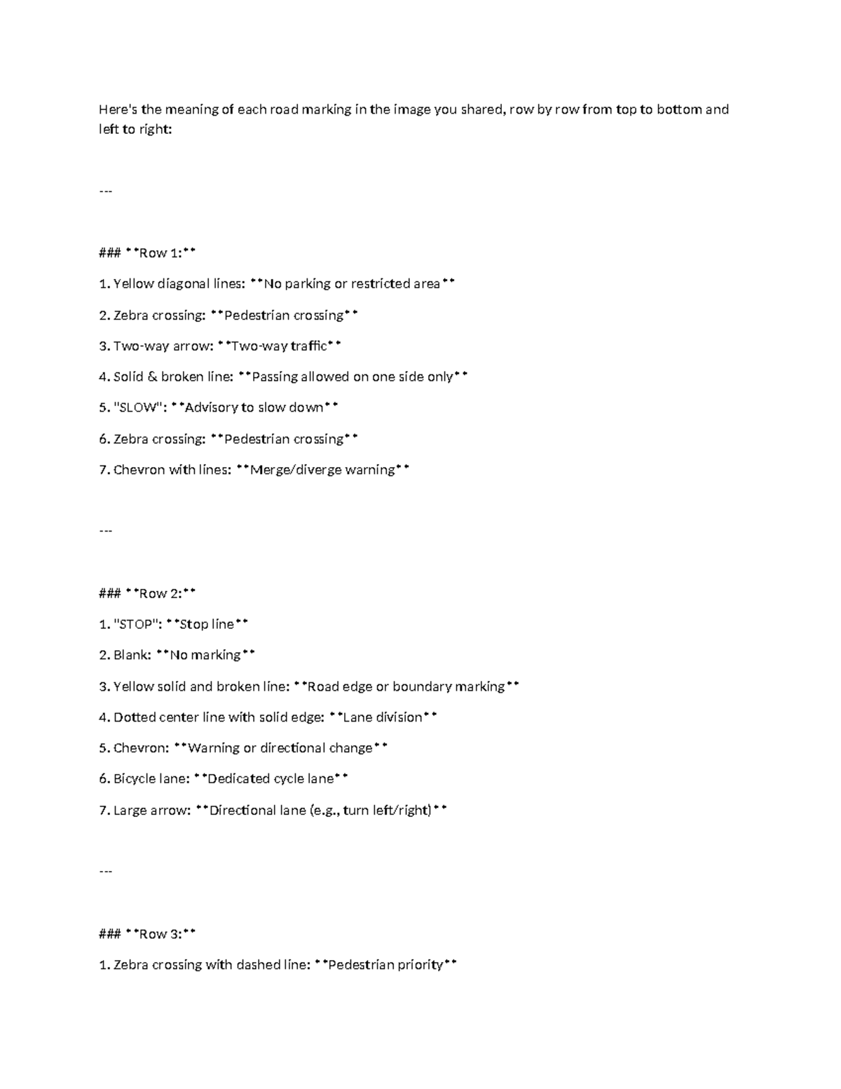 Road Safety Signs Explained - HSE Document - Studocu