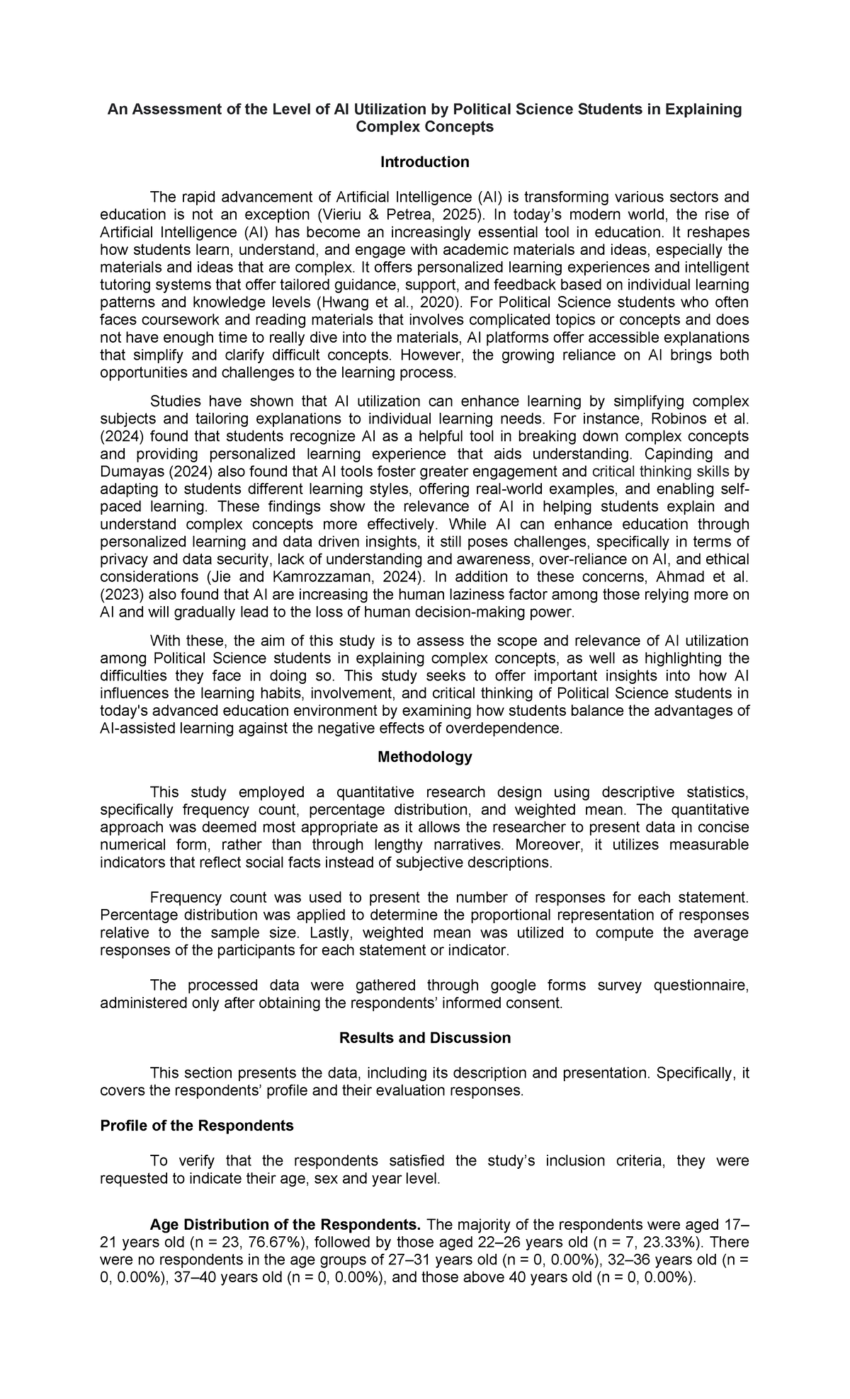 AI Utilization in Political Science: Understanding Complex Concepts ...