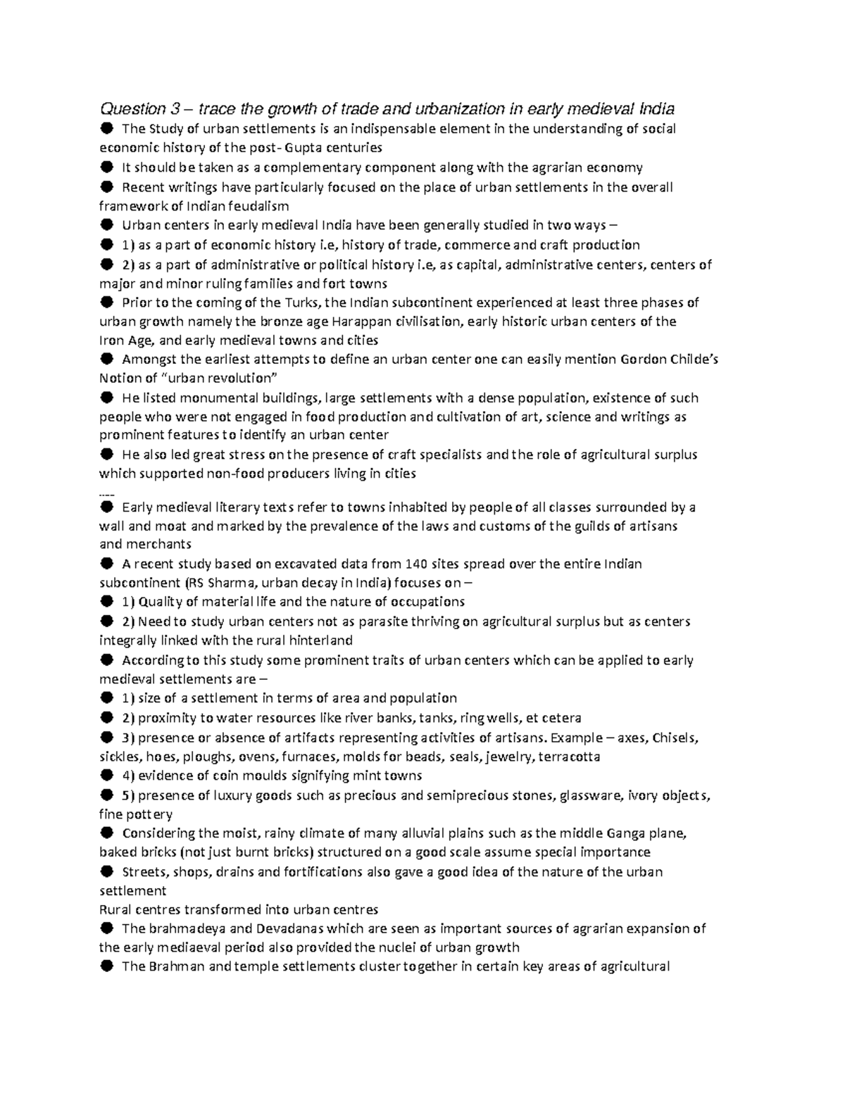 Trade and Urbanization in Early Medieval India: Growth and Dynamics ...