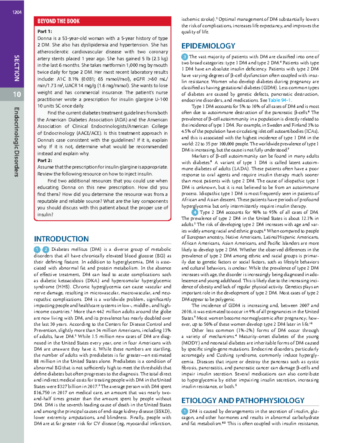 1204 BEYOND THE BOOK: Endocrinologic Disorders - Diabetes Management ...