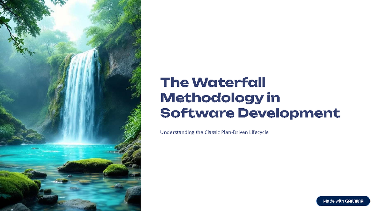 The Waterfall Methodology in Software Development: Chapter 1 Overview ...