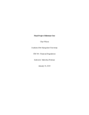 ECO 202 Project CW - Charlene Wilson ECO 202 Project Economic Summary ...