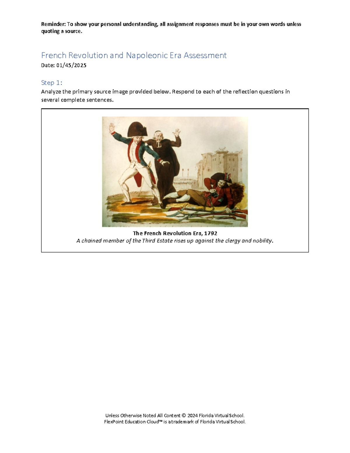French revolution napoleon world history - Reminder: To show your ...