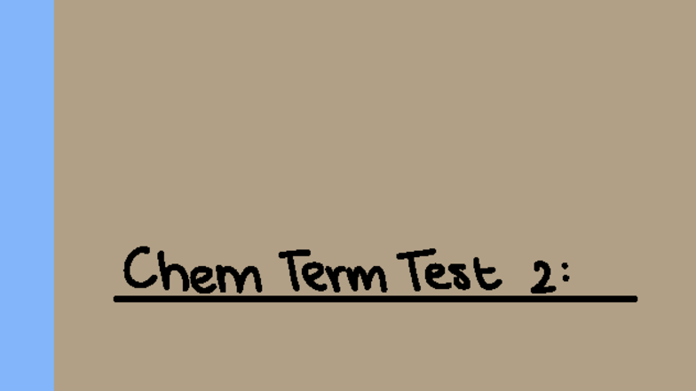 Chem Term Test 2: Notes on Graham's Law and Gas Behavior - Studocu
