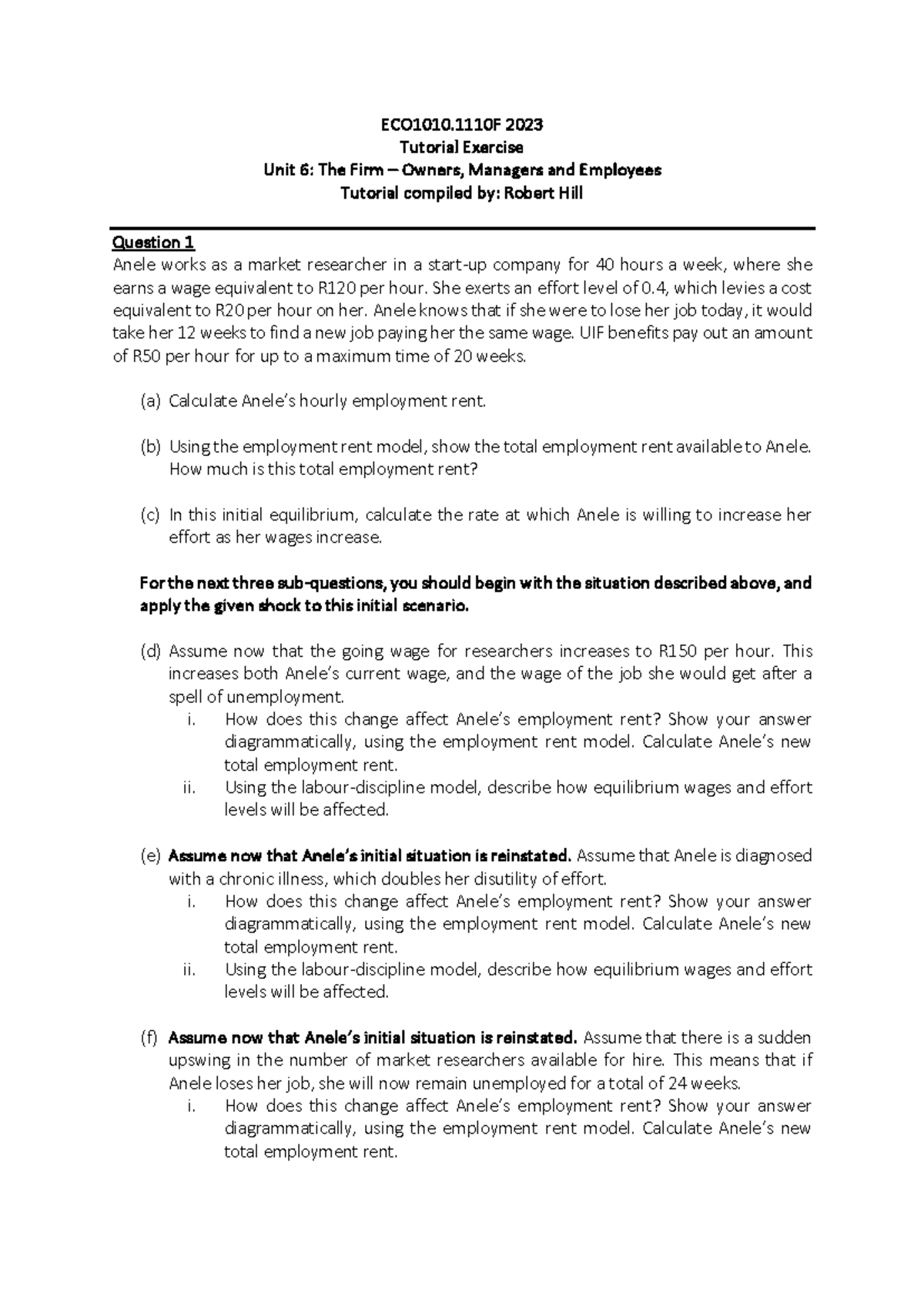 Unit 6 Tutorial: Employment Rent Analysis of Workers During Lockdown ...