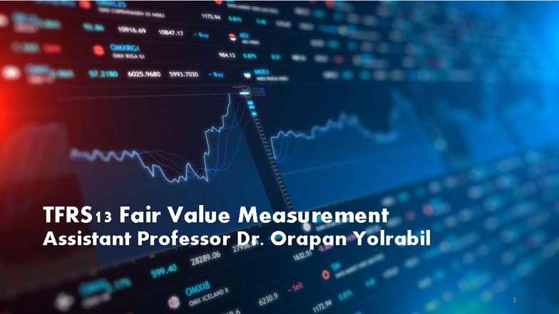AC412-T-1-2567 TFRS 13 Fair Value Measurement Overview - Studocu