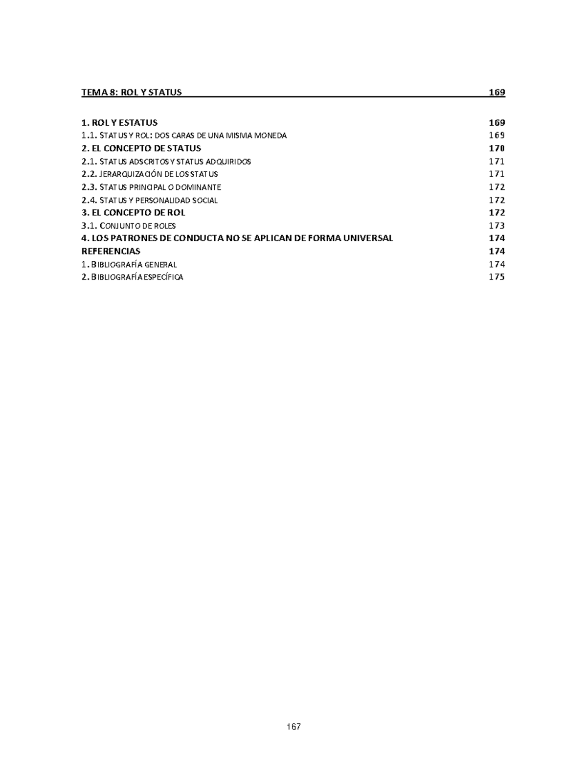 Conceptos Básicos de Rol y Status - TEMA 8 Sociología - Studocu
