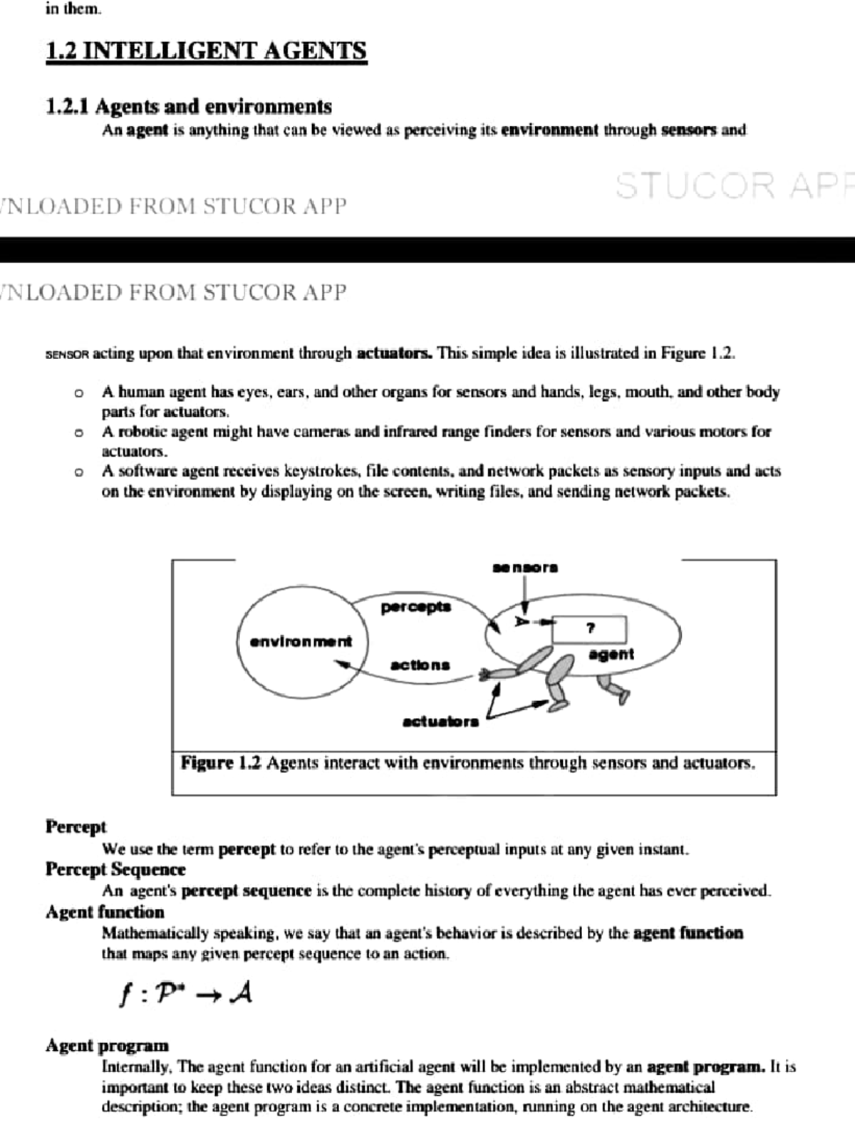 STUCOR APE: Intelligent Agents Overview and Functions - Studocu
