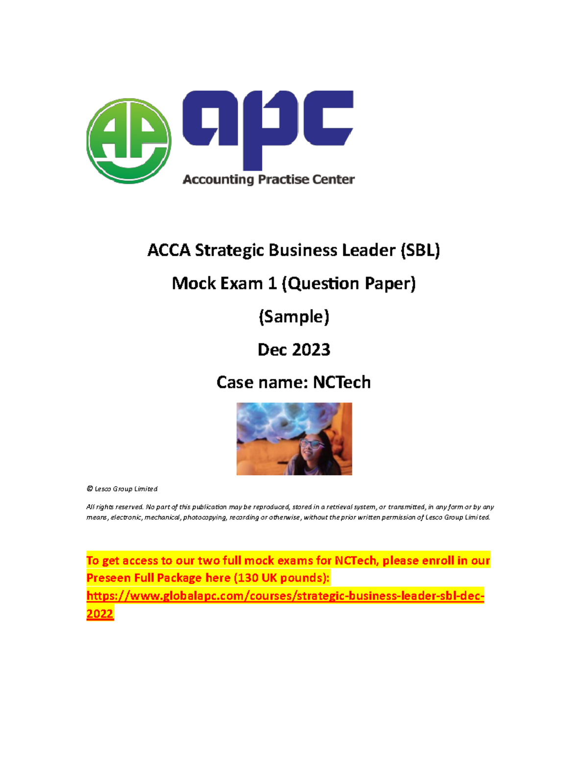 Downloadsamplemockexam - ACCA Strategic Business Leader (SBL) Mock Exam ...