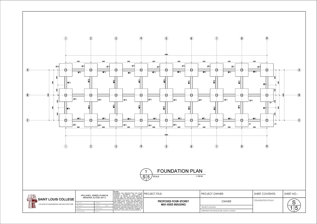 RC 5 Midterm Drawings for Proposed 4-Storey Mixed-Use Building - Studocu