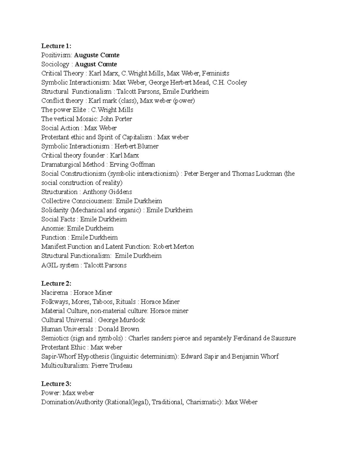 Sociology Terms Overview: Key Theories and Concepts (SOC 101) - Studocu