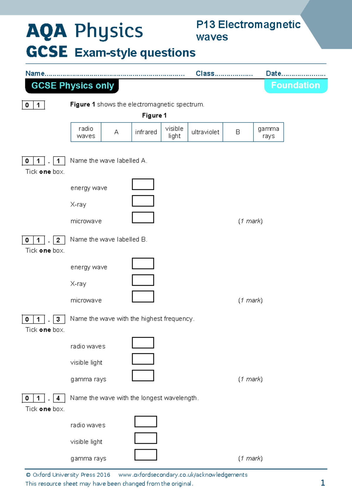 P13 Final Exam: Electromagnetic Waves & Applications Questions - Studocu