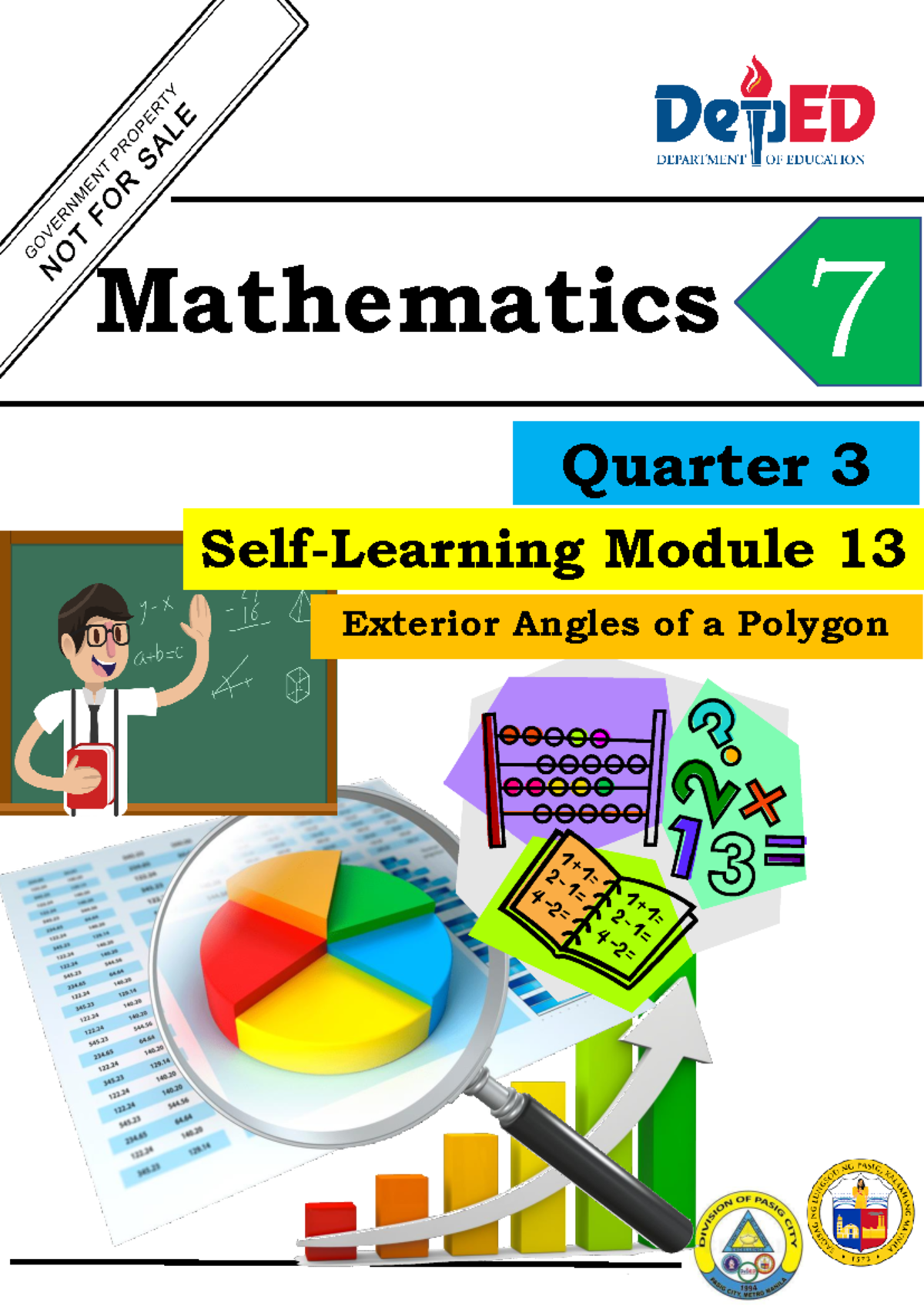 Math-7 Q3-M13 - module sa math - 7 Mathematics Exterior Angles of a ...