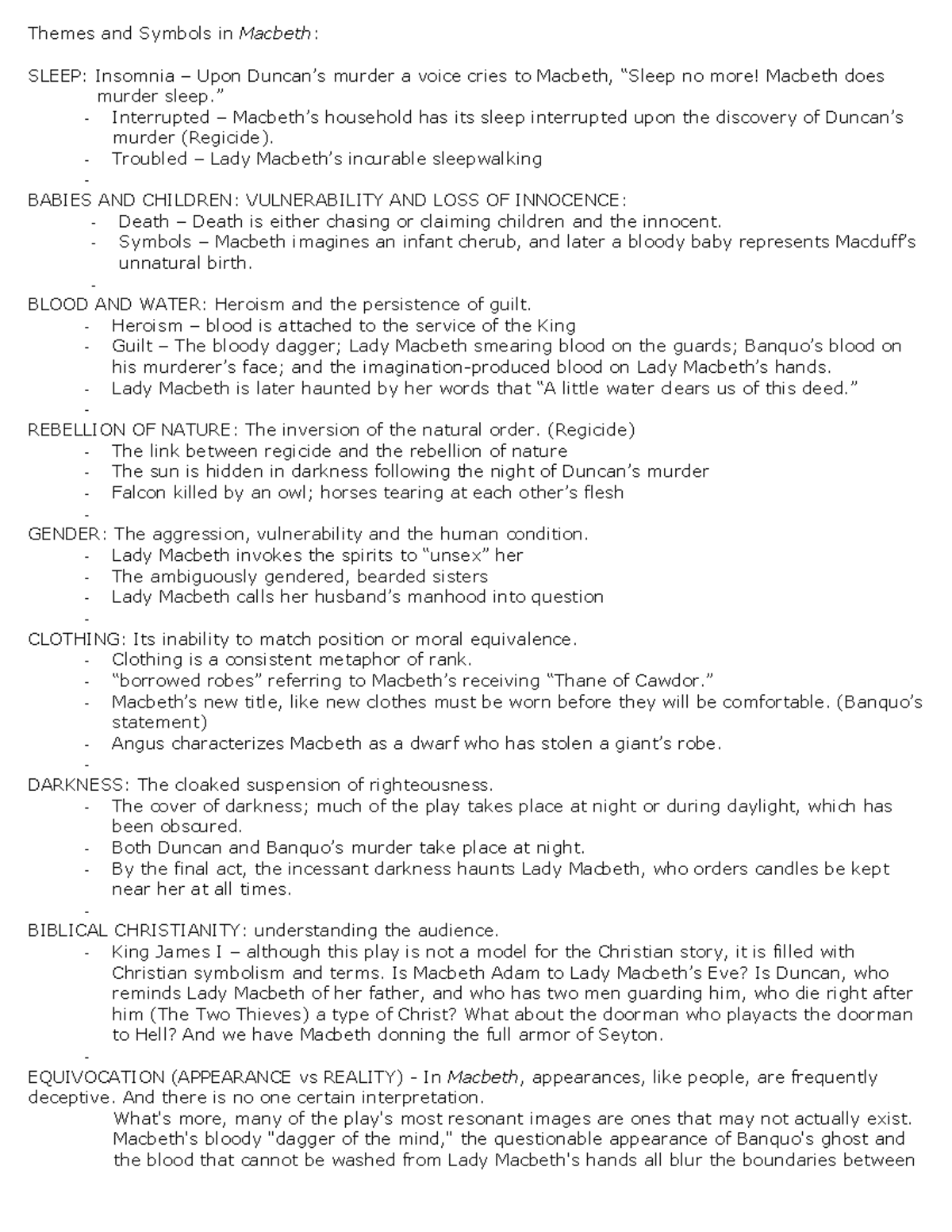 Themes and Symbols in Macbeth: A Deep Dive into Insomnia and Guilt ...