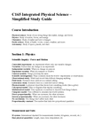 C165 - Integrated Physical Sciences - Studocu