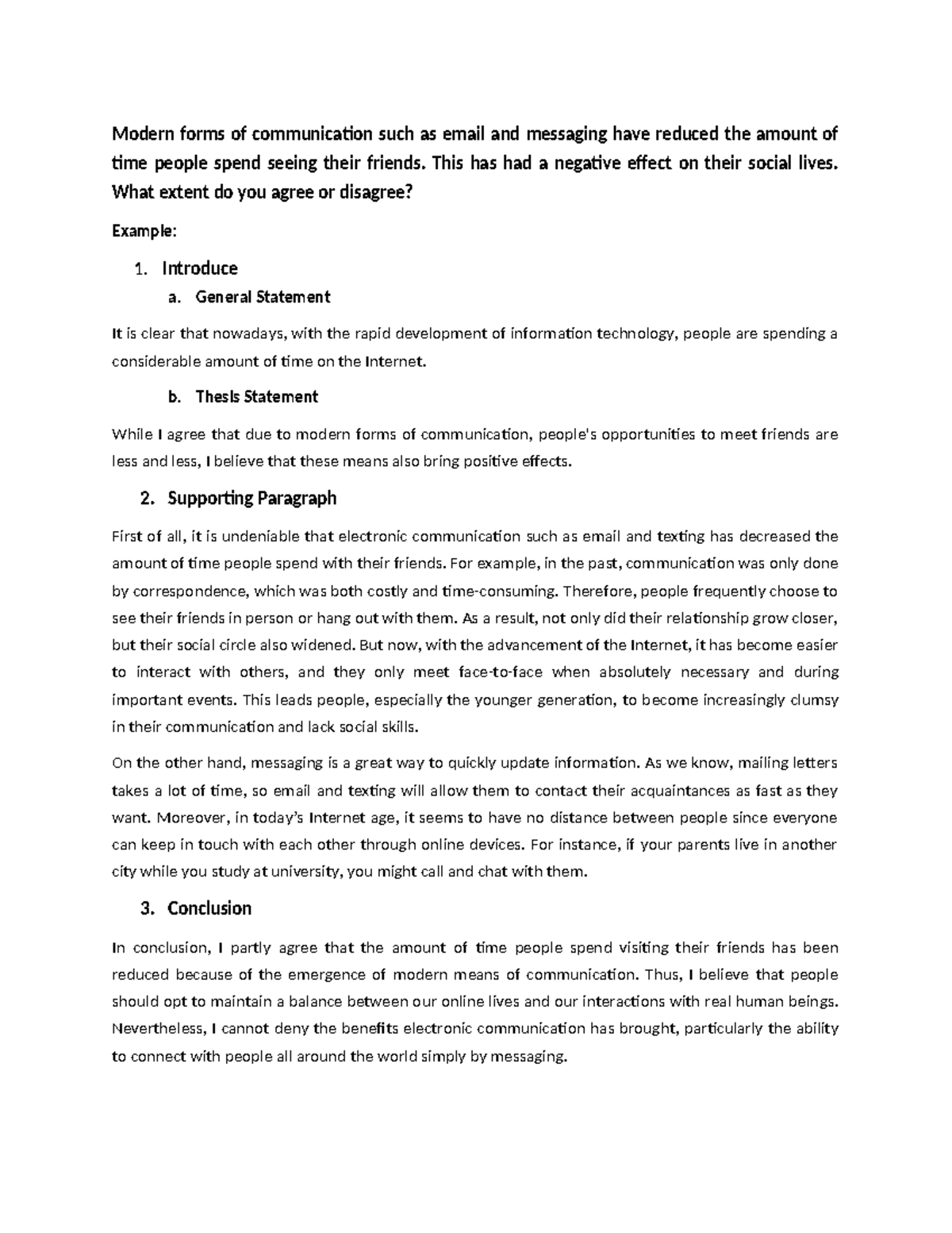 Page 45 Pre Ielts - Modern forms of communication such as email and ...