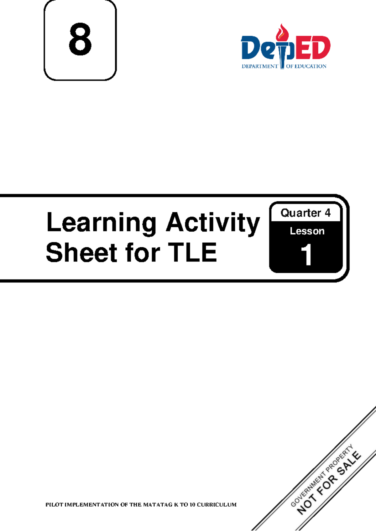 Q4 LAS TLE 8: Lesson 1 - Working Drawings & Electrical Symbols - Studocu