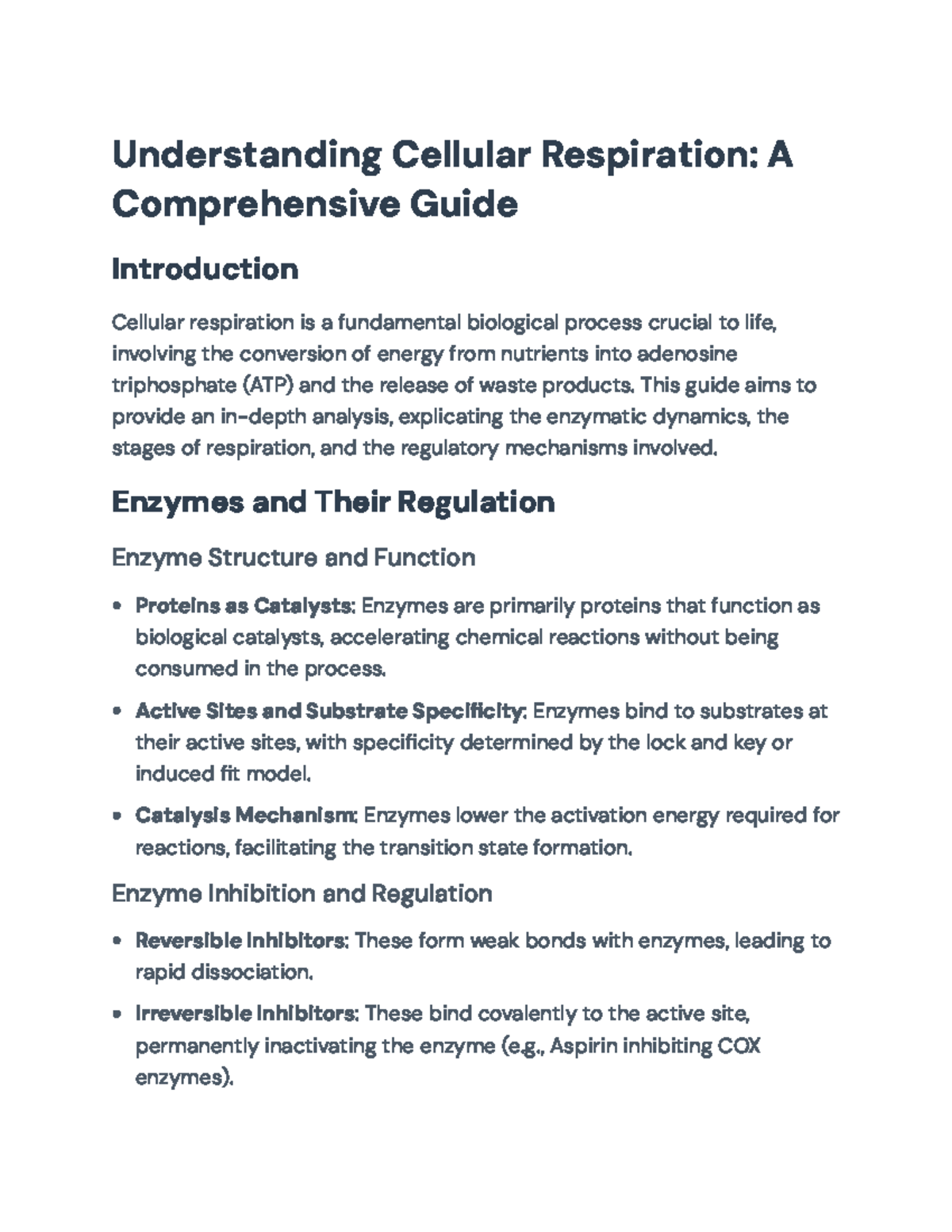 Understanding Cellular Respiration: A Comprehensive Guide (Biology 101 ...