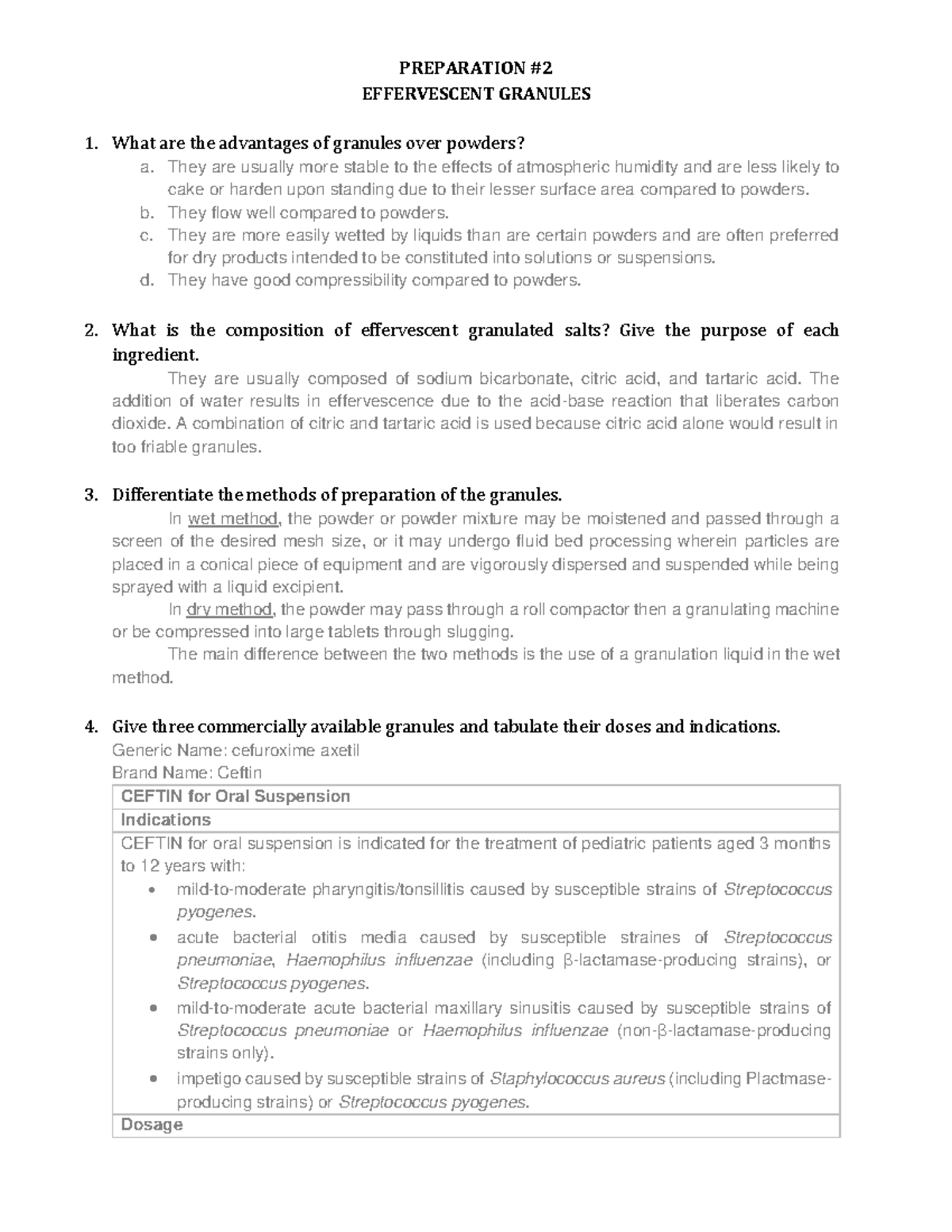 Effervescent Granules Preparation: Advantages, Composition & Methods ...