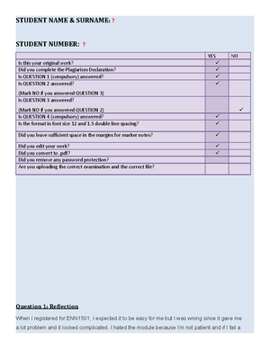 [Solved] Yini lsigameko sendaba emfushane - Teaching (RCE 2601) - Studocu