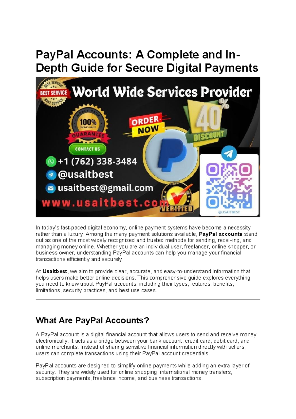 Step-by-Step Guide to Getting Verified PayPal Accounts - Studocu