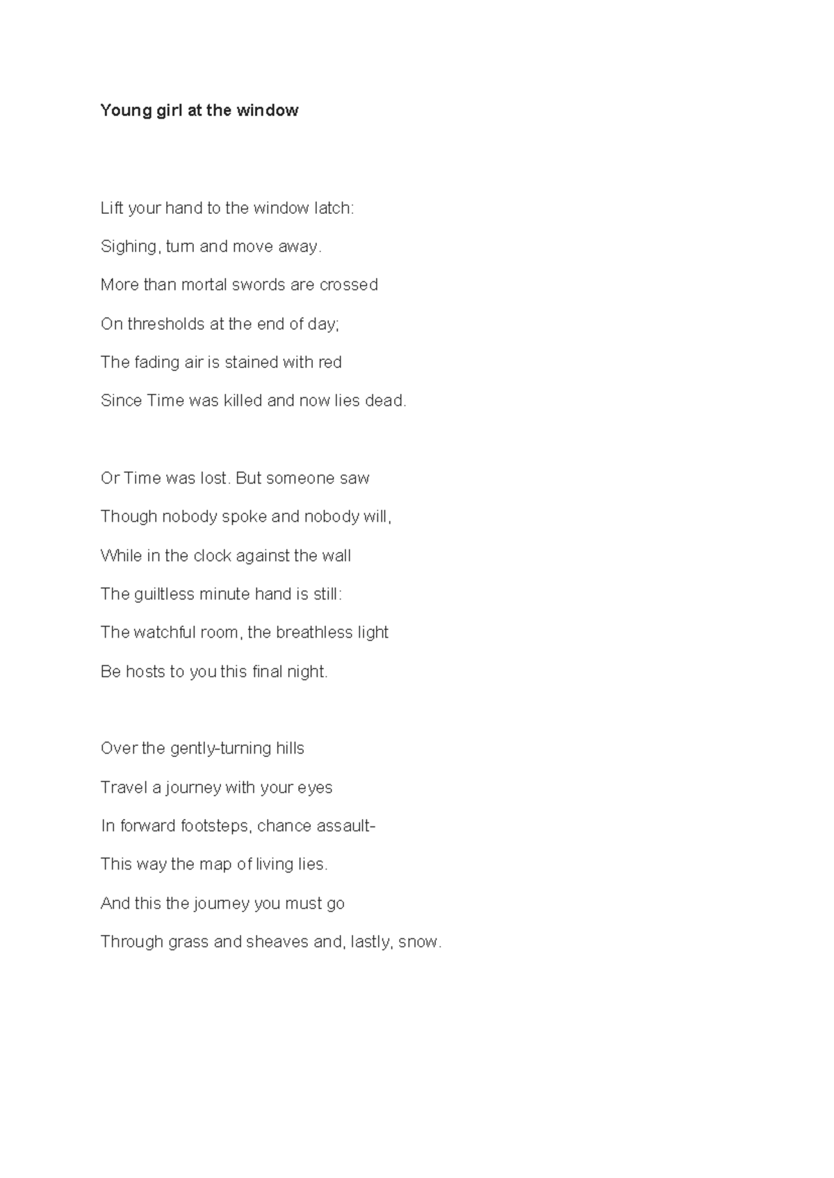 Rosemary Dobson's Poems: Exploring Themes of Nature and Time - Studocu