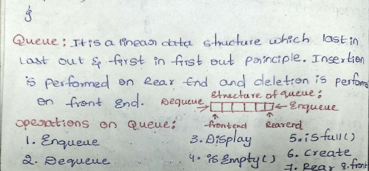 Queue - Notes: Last In First Out (LIFO) vs. First In First Out (FIFO ...