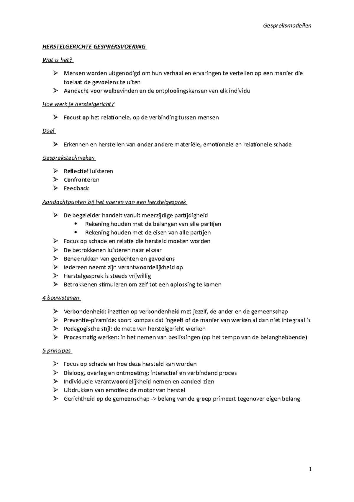 Herstelgerichte Gespreksvoering: Modellen en Technieken voor Dialoog ...