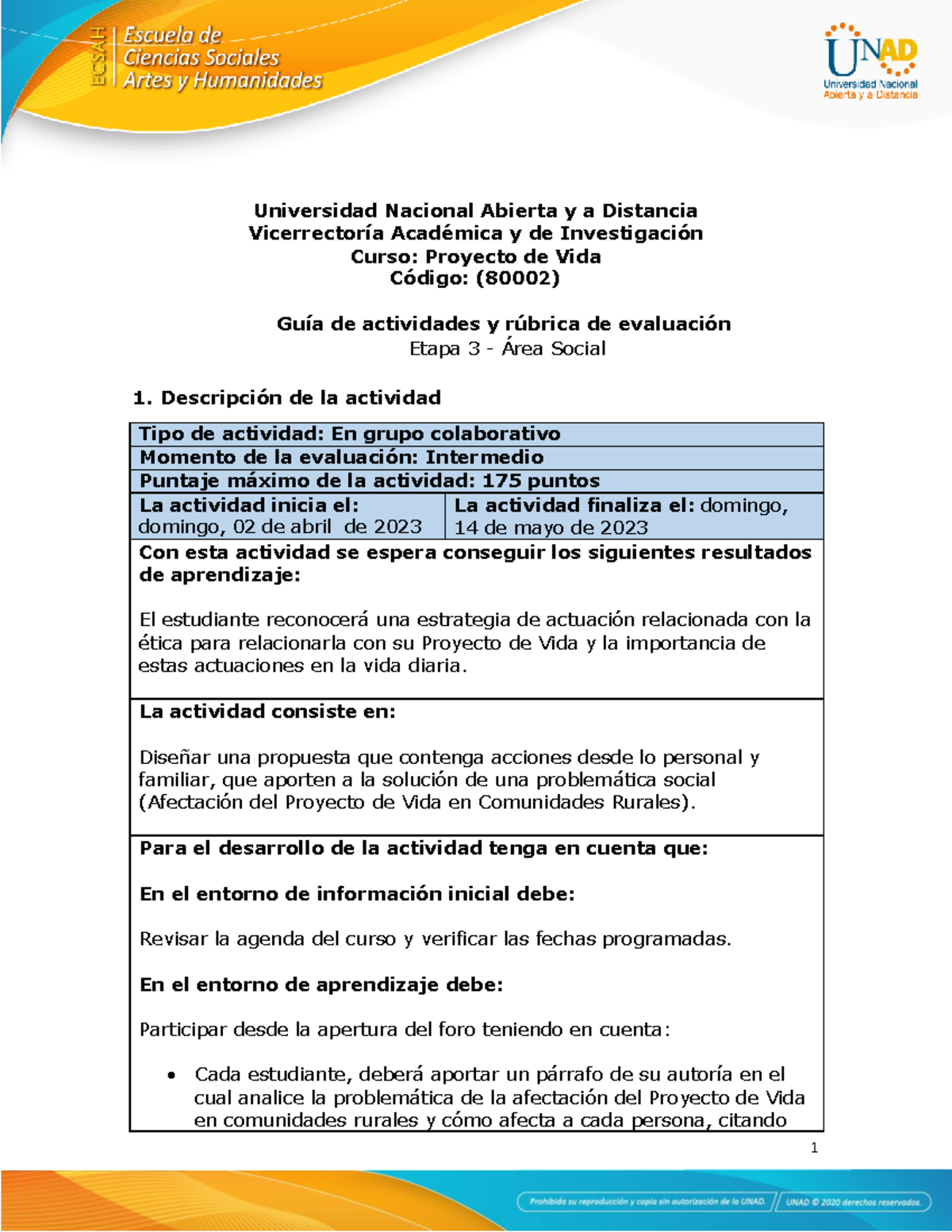 Guía de actividades y rúbrica de evaluación - Unidad 2 - Etapa 3 - Área ...