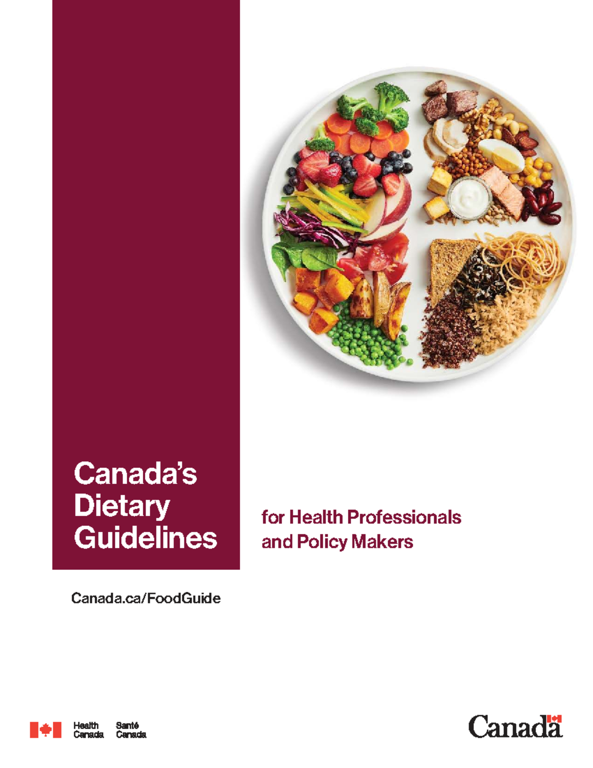 Canada's Dietary Guidelines for Health Professionals and Policy Makers ...