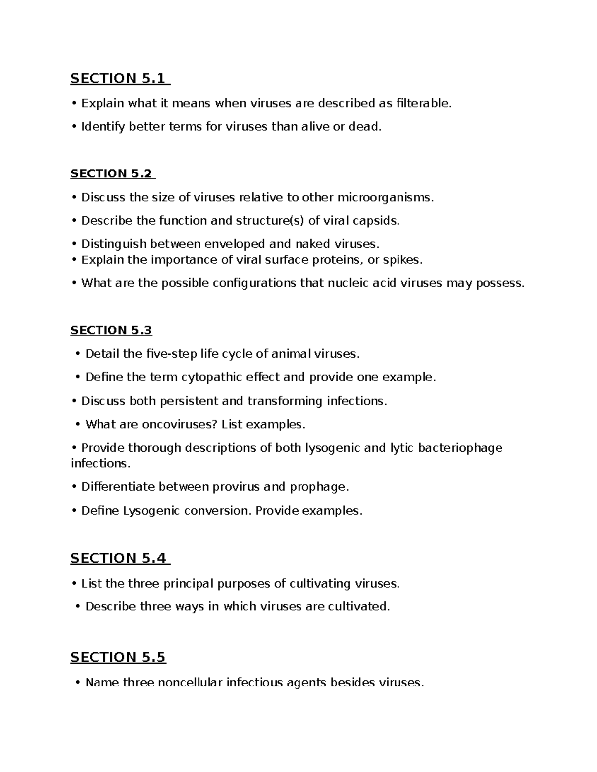 Viral Characteristics and Life Cycle: Key Concepts for Course 40EF47 ...