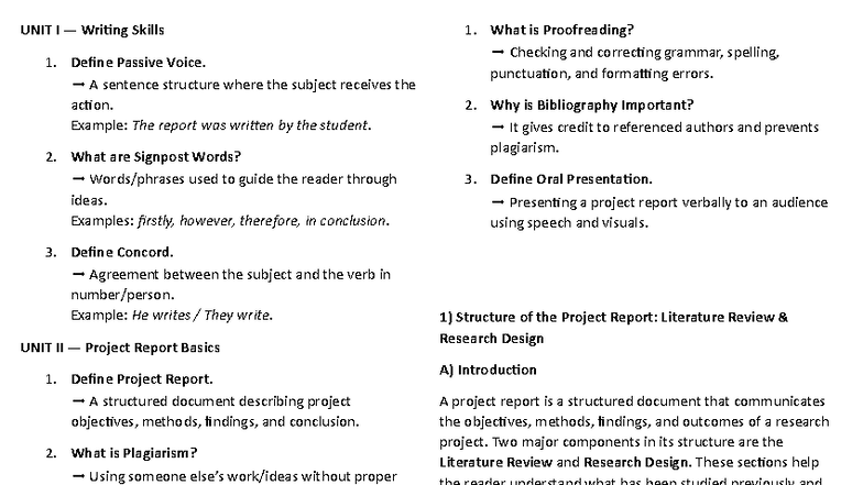 Project Report Writing Guide CIAT-2 - Studocu
