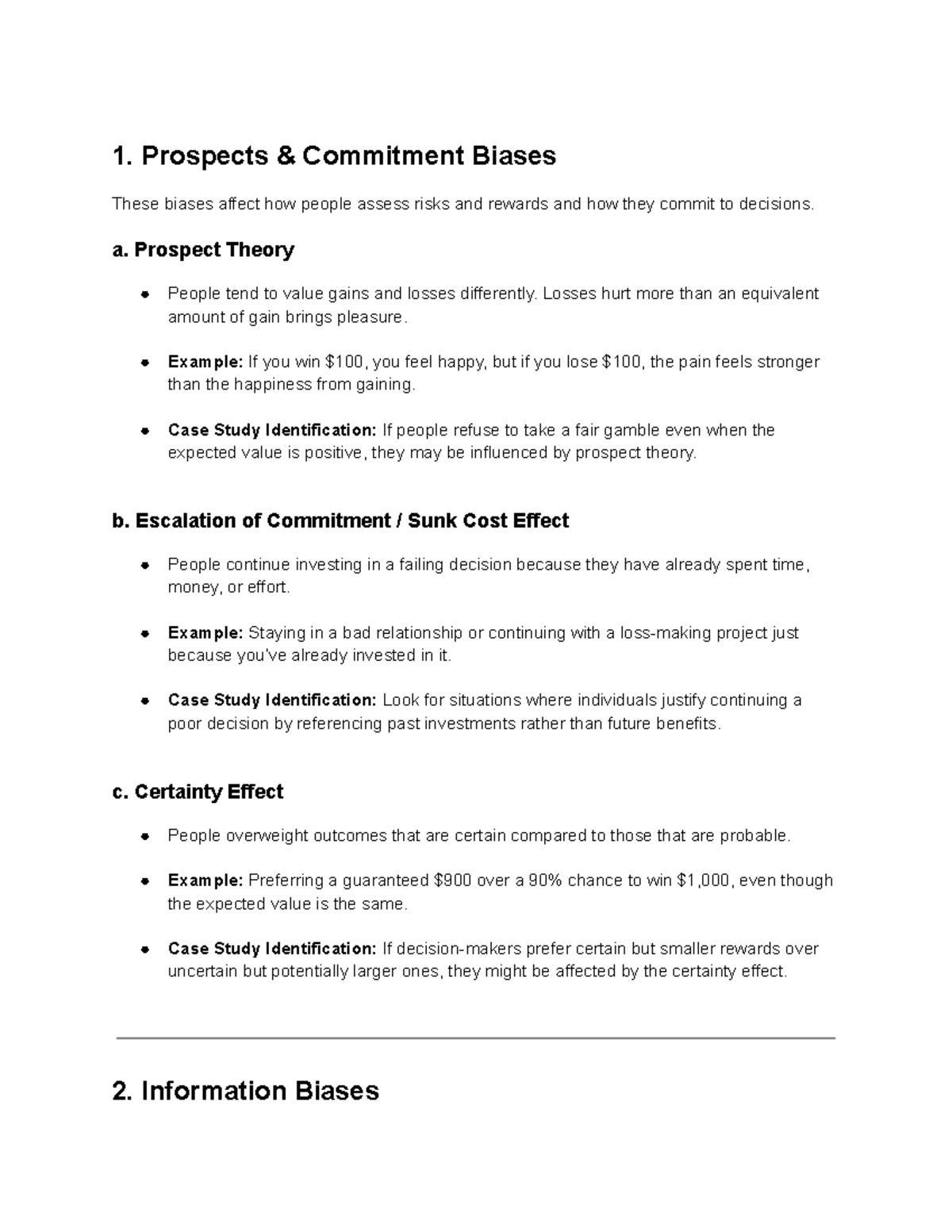 MNO2705: Understanding Commitment and Information Biases in Decision ...
