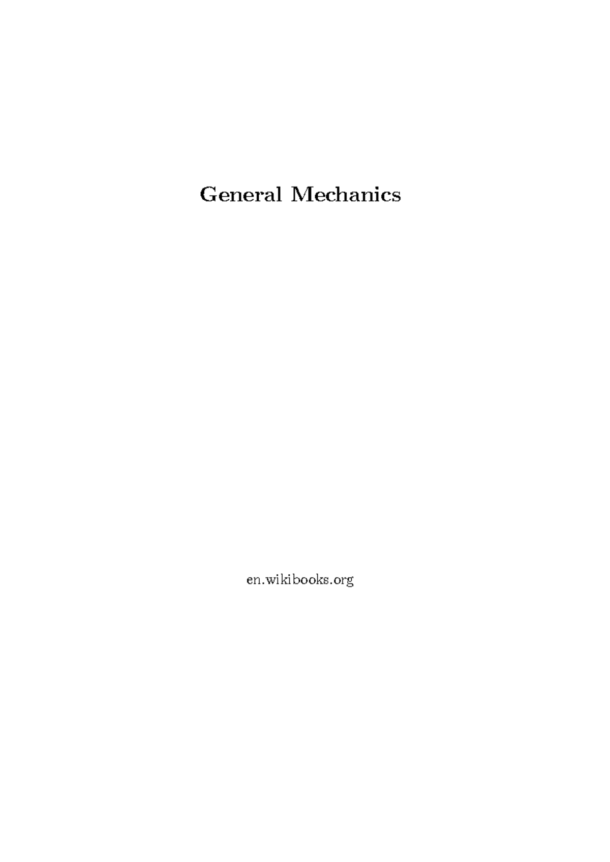 Mechanics of Machines: An Overview in General Mechanics - Studocu