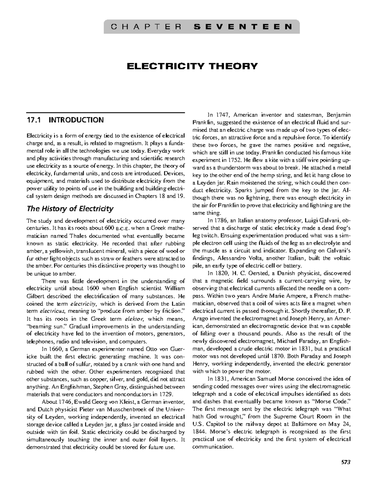 Chapter 1 circuit - for engineering utilities - 573 ELECTRICITY THEORY ...