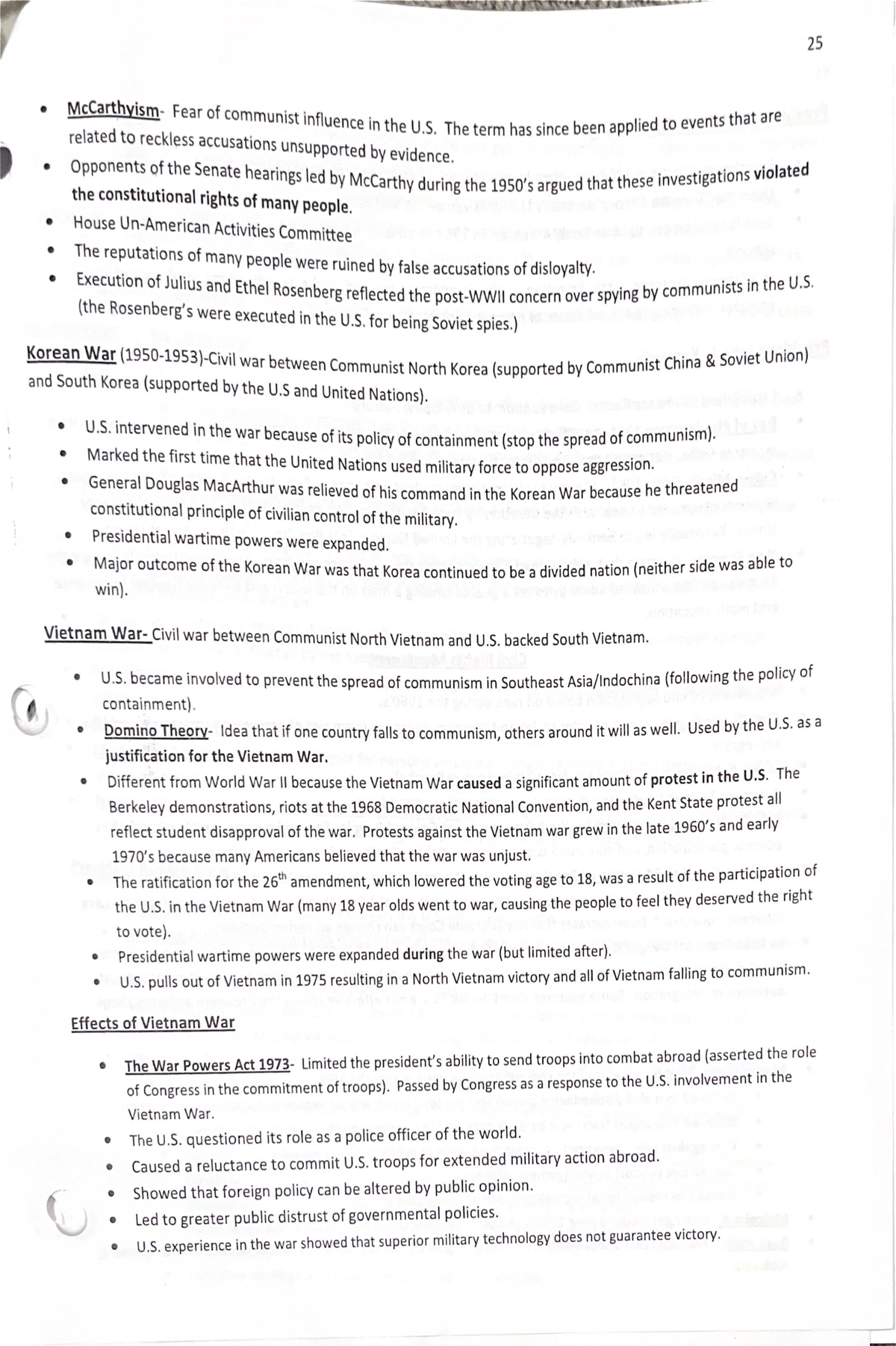 XYZ123: Comprehensive Study Guide on U.S. Cold War Policies and Civil ...