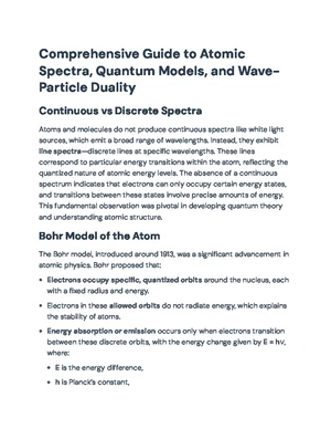 Modern Physics - Study Notes & Assignments - Studocu