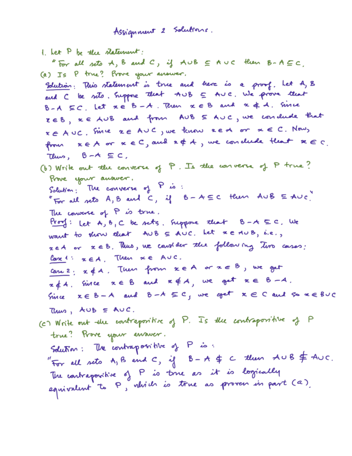 Assignment 2 Solutions - MATH 271 - Studocu
