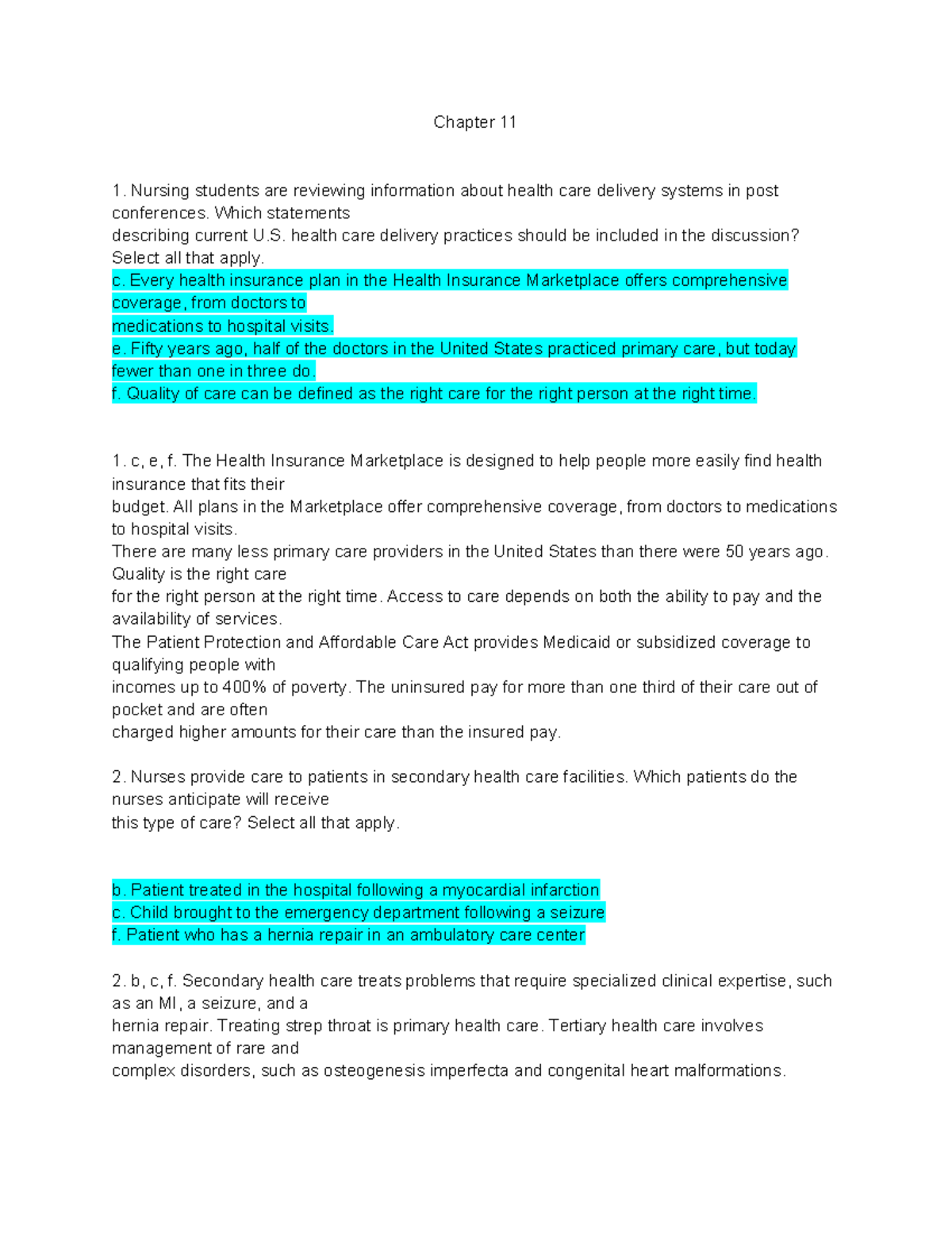 Chapter 11 Nclex Questions - Chapter 11 Nursing students are reviewing ...