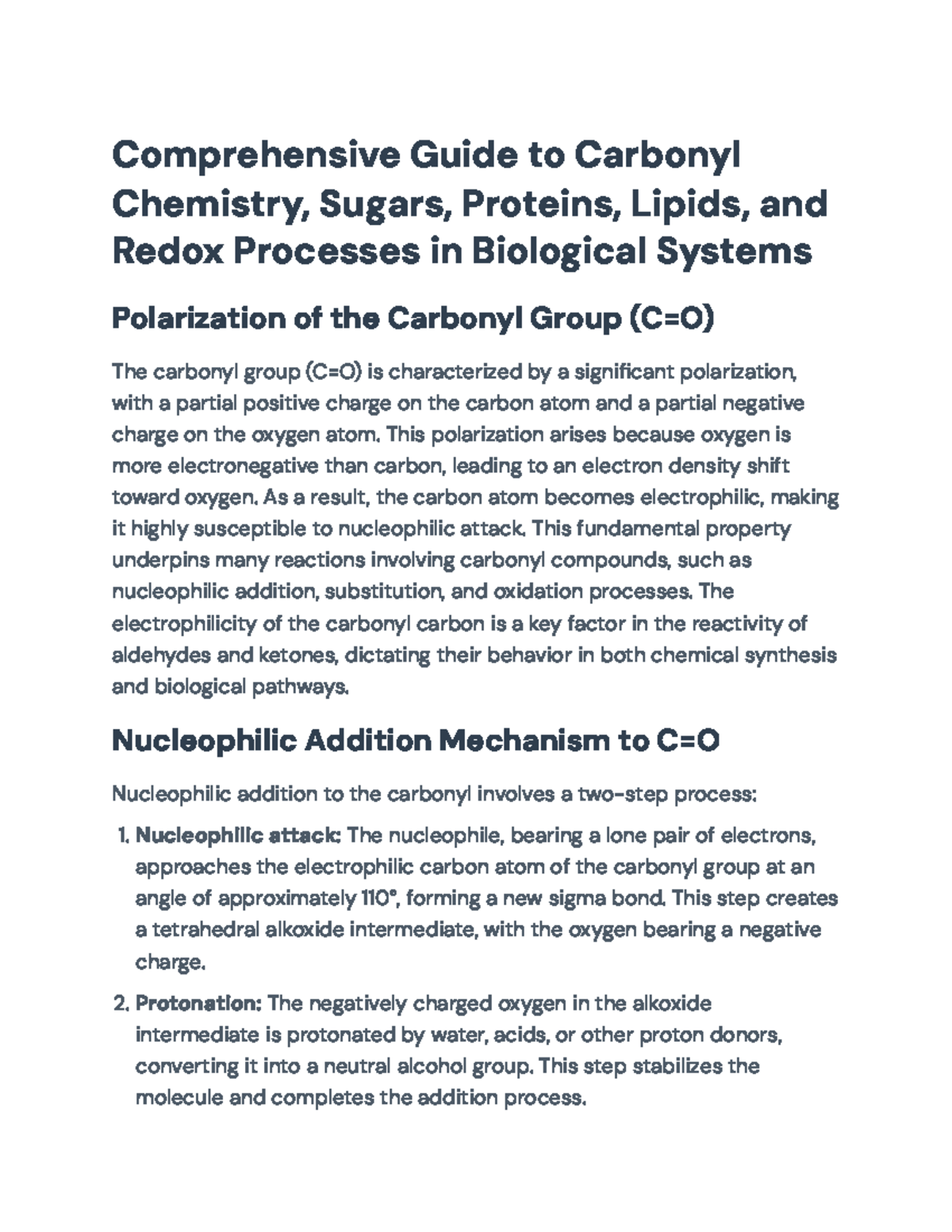 Comprehensive Guide to Organic Redox Reactions & Biomolecular ...