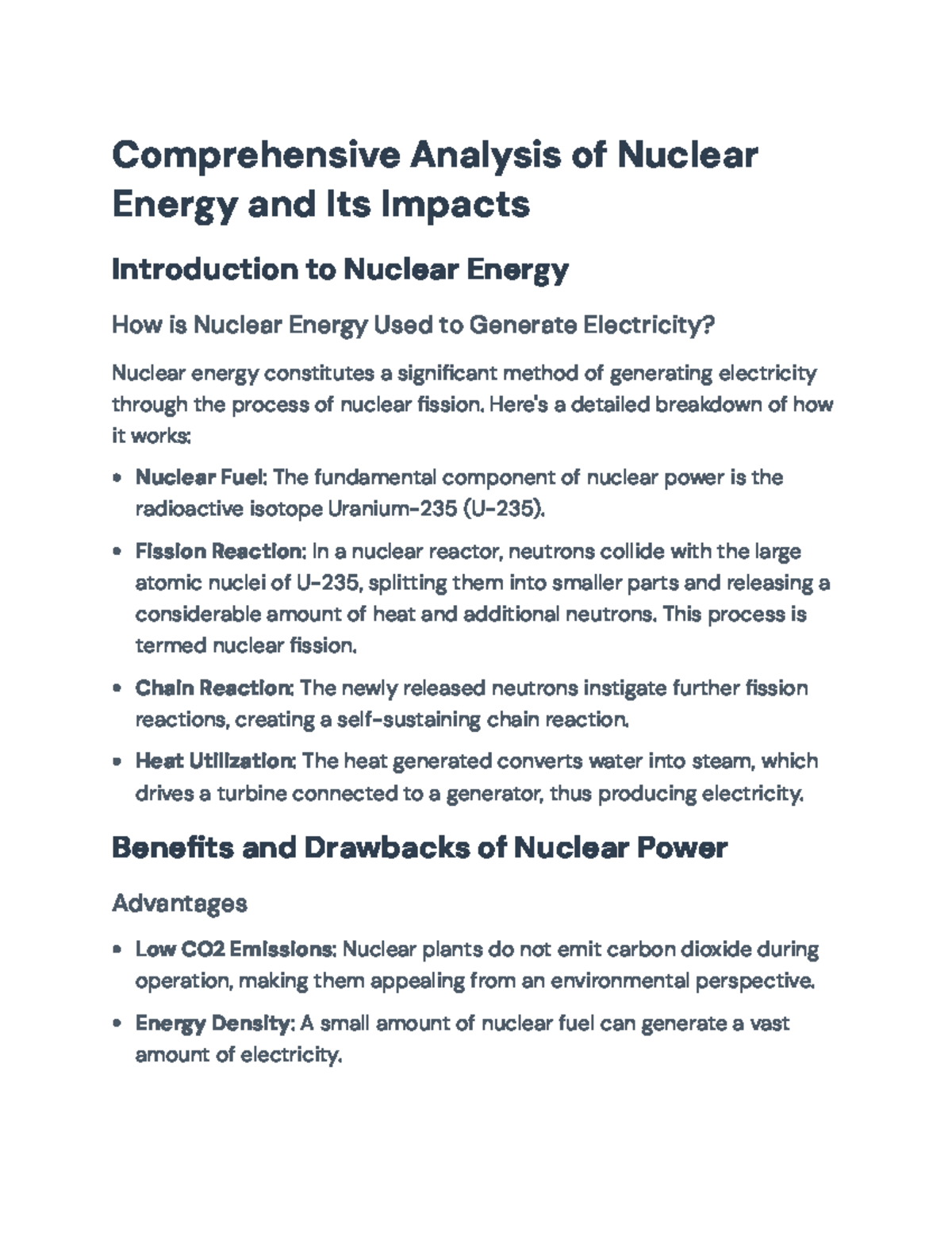 Comprehensive Analysis of Nuclear Energy & Its Environmental Impacts ...