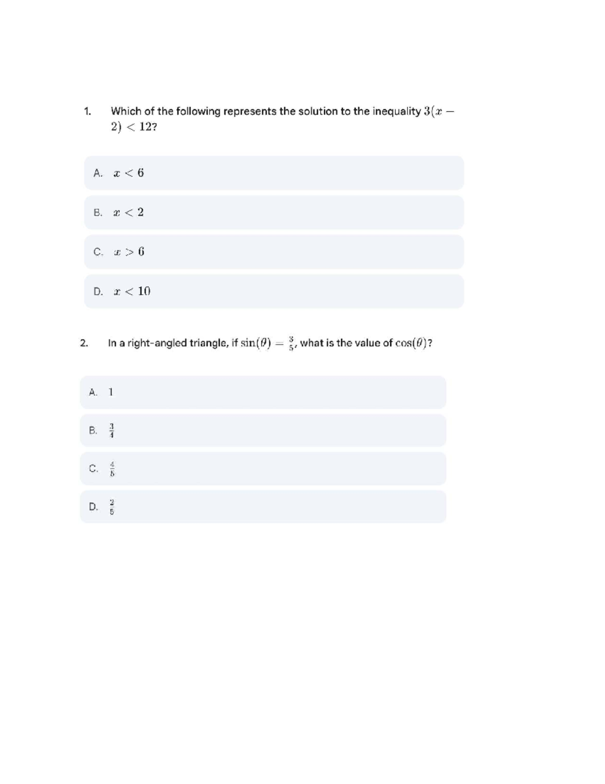 IBDP Maths NEW EE MARK Scheme: Inequalities, Trigonometry & Probability ...