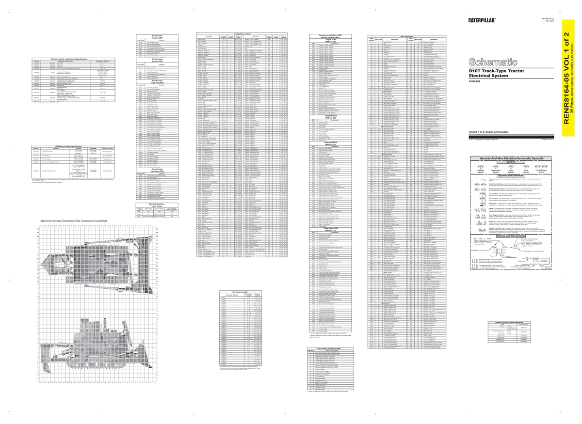 D10T - Electrical Schematic Volume 1 of 2: Engine and Chassis - Studocu
