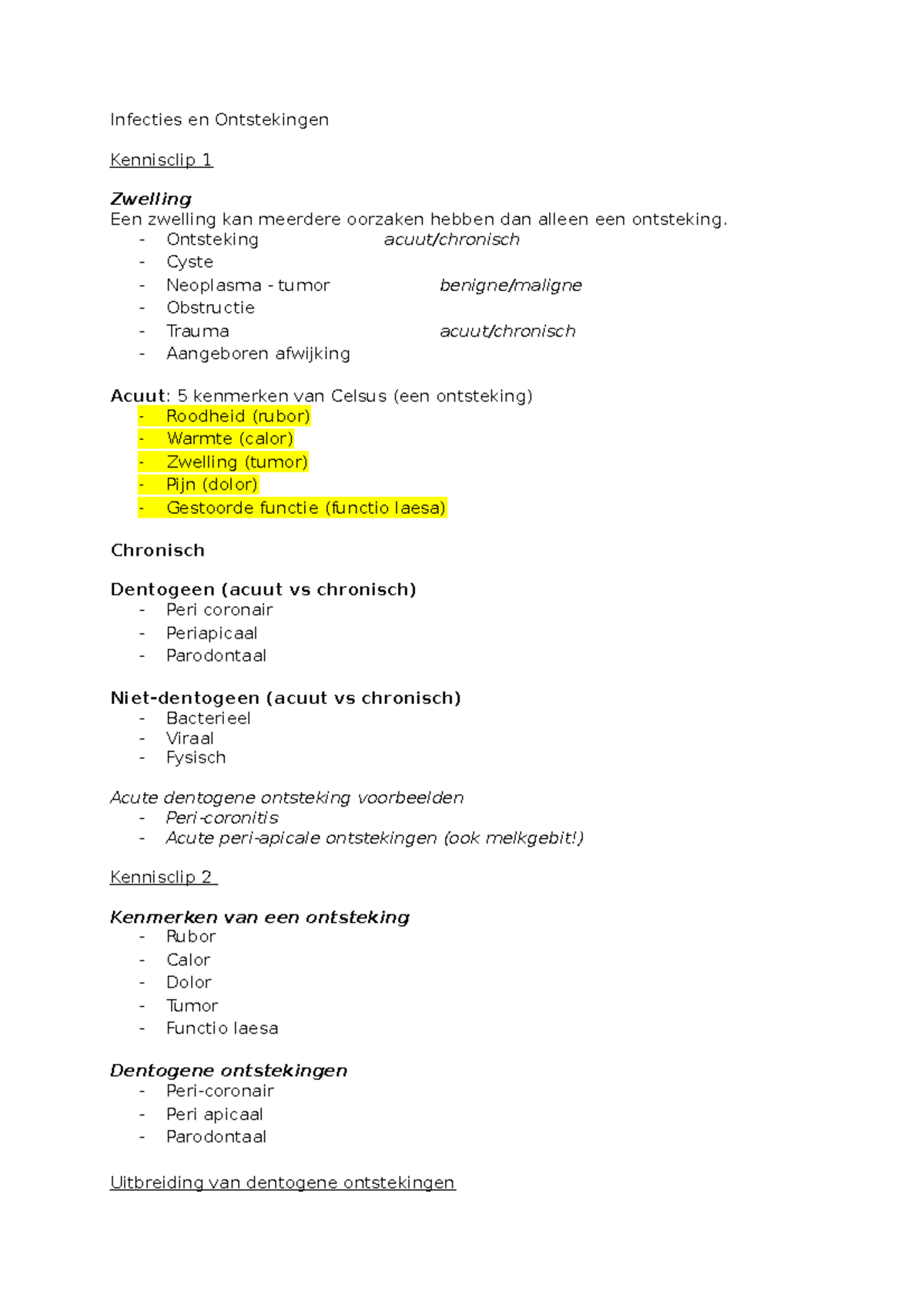 Infecties en Ontstekingen: Kennisclips over Acuut en Chronisch ...