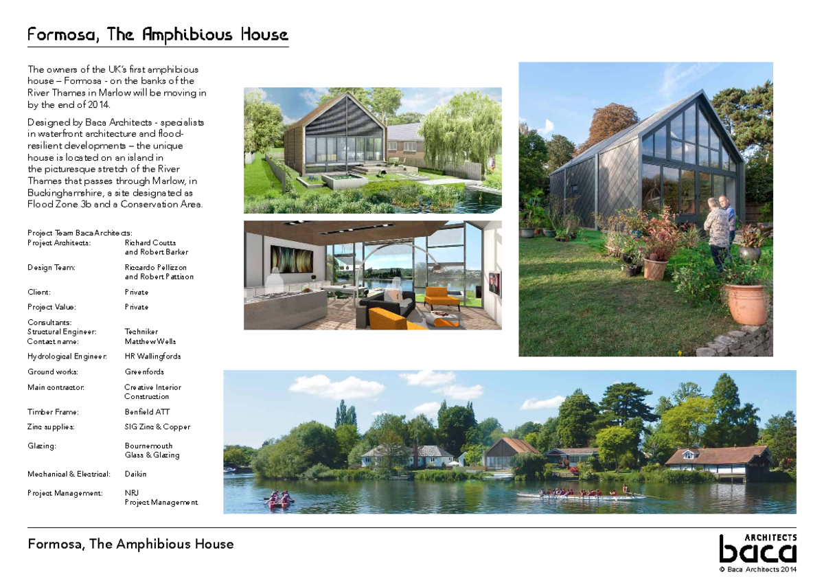 Amphibious House Formosa: Design & Flood Resilience Insights - Studocu