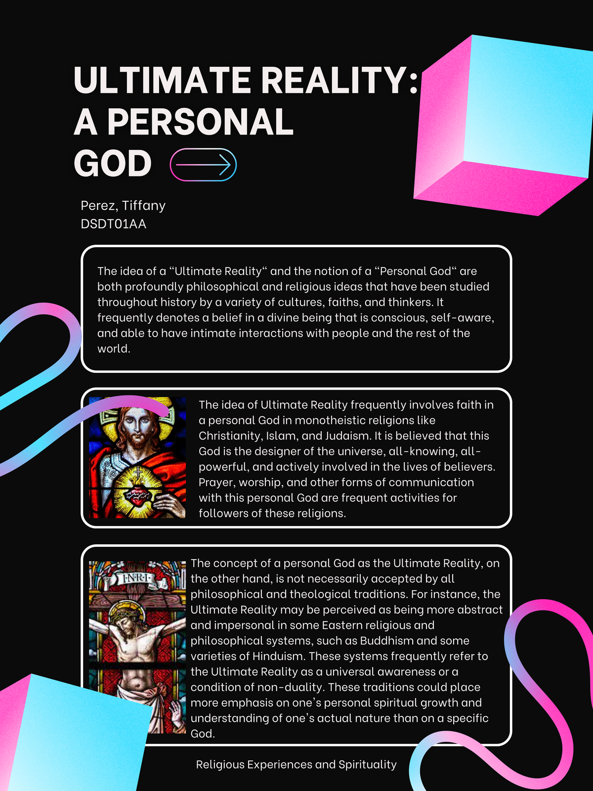 Ultimate Reality A Personal God - Perez, Tiffany DSDT01AA The idea of a ...